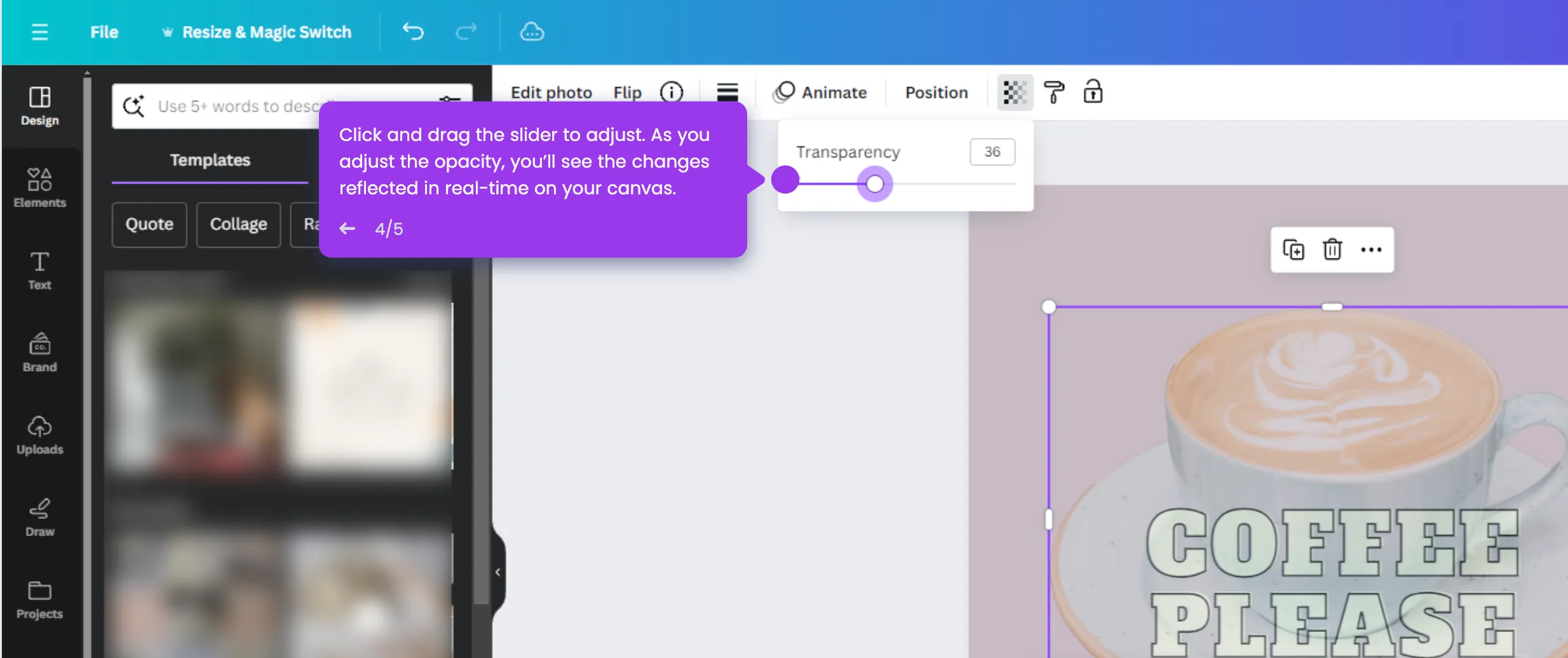 How to Change Opacity in Canva: 1-Min Guide